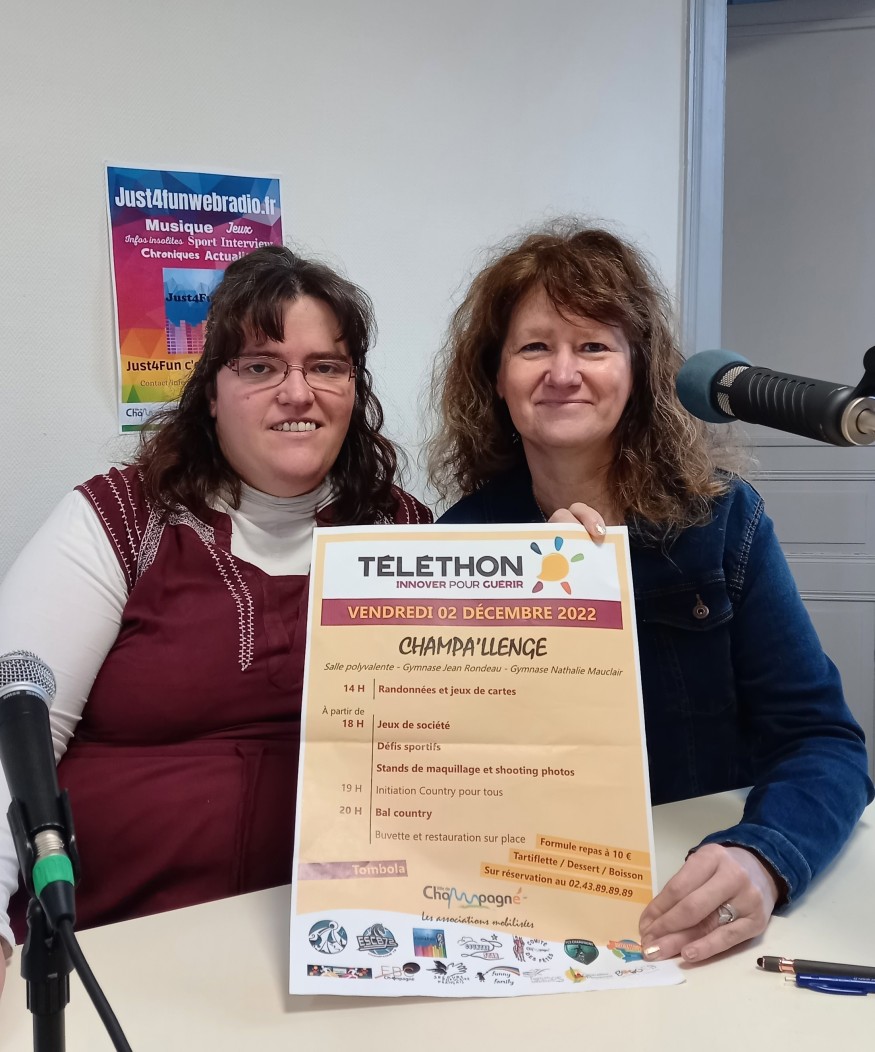 Interview : Sylvie Bodin et Emilie Jérôme-Marc nous parlent du Téléthon ...